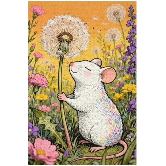 500 Piece Dandelion Mouse Perfect Interlocking Puzzle for Adults, 20.5 ...
