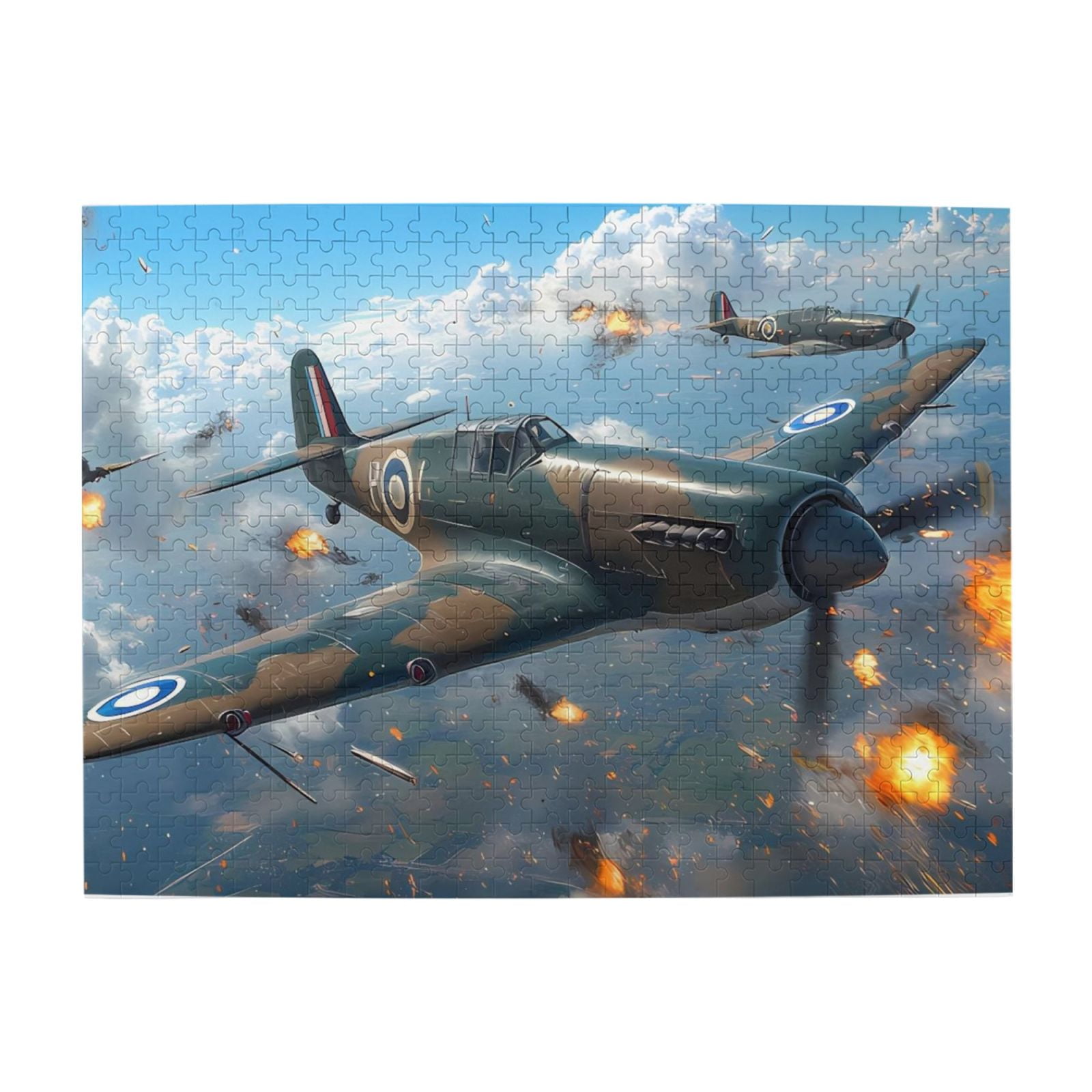 500 Piece Dramatic WWII Air Combat Jigsaw Puzzle For Adults ...
