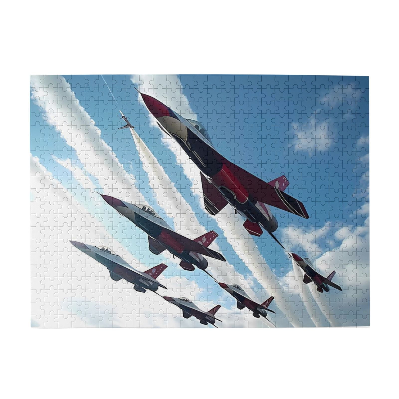 500 Piece Dynamic Fighter Jet Formation Jigsaw Puzzle For Adults ...