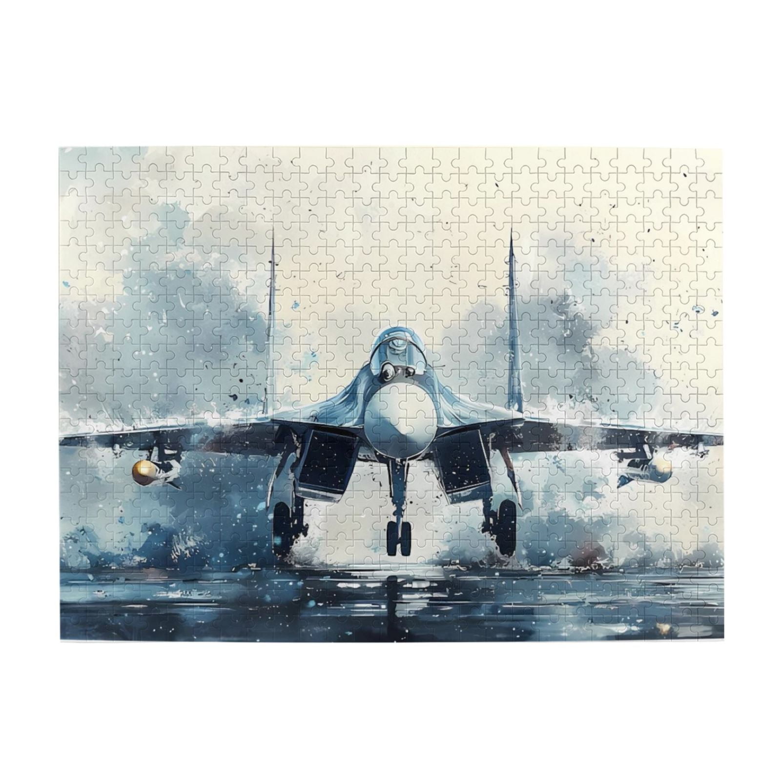 500 Piece Dynamic Fighter Jet Wooden Jigsaw Puzzle For Adults ...