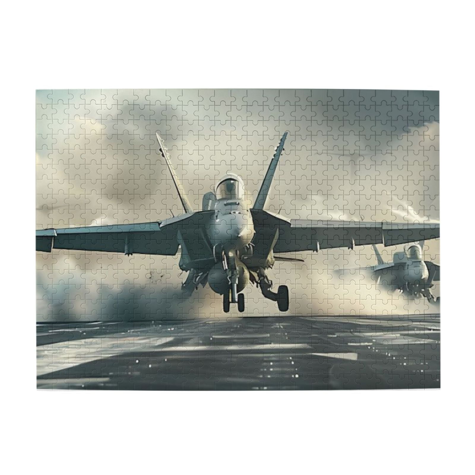 500 Piece Dynamic Fighter Jet Wooden Jigsaw Puzzle For Adults ...