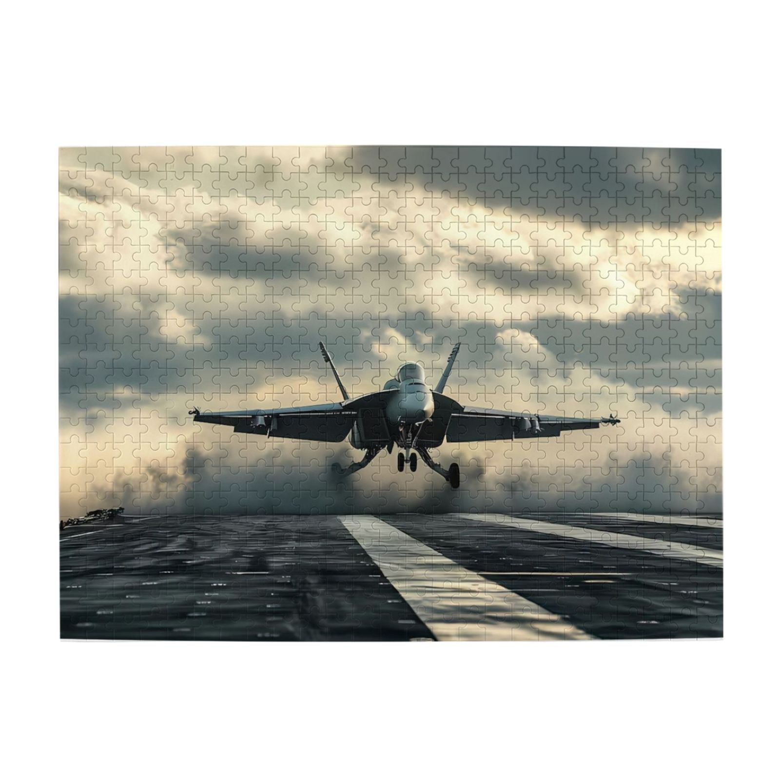 500 Piece Fighter Jet Aircraft Carrier Jigsaw Puzzle For Adults ...