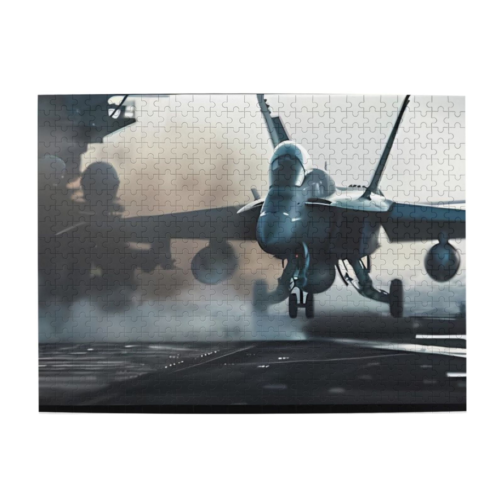 500 Piece Fighter Jet Aircraft Carrier Jigsaw Puzzle For Adults ...