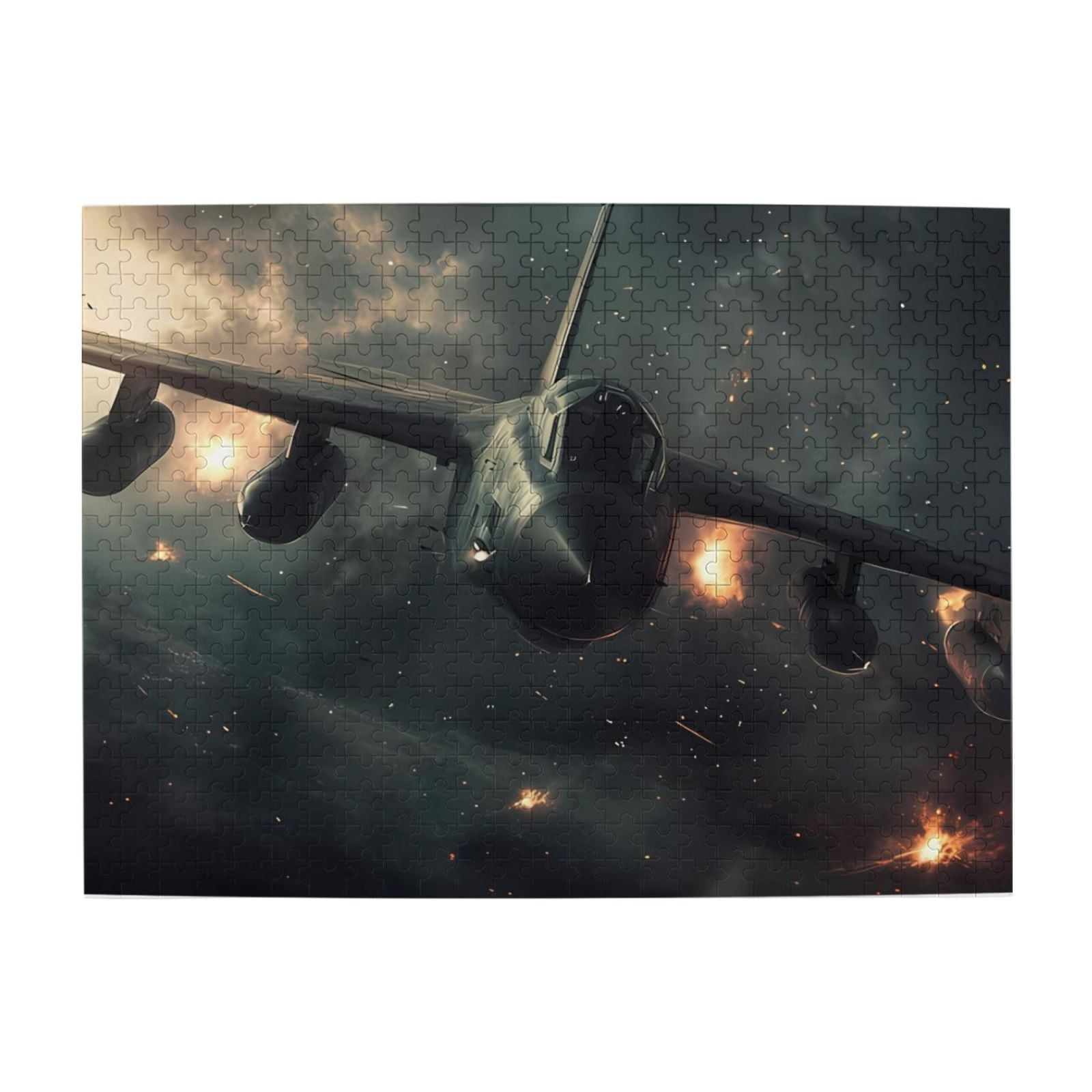 500 Piece Fighter Jet Jigsaw Puzzle For Adults – Dynamic Aerial Combat ...