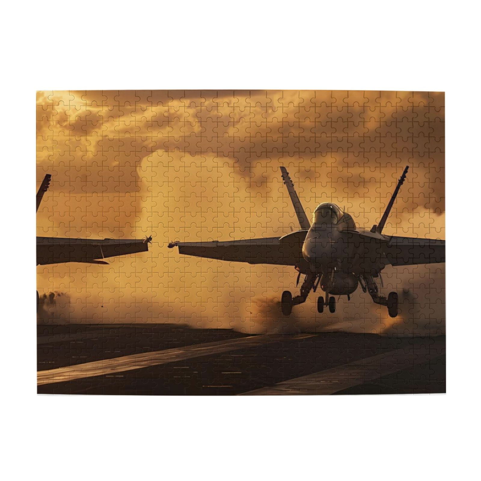 500 Piece Fighter Jet Jigsaw Puzzle For Adults – Dynamic Carrier ...
