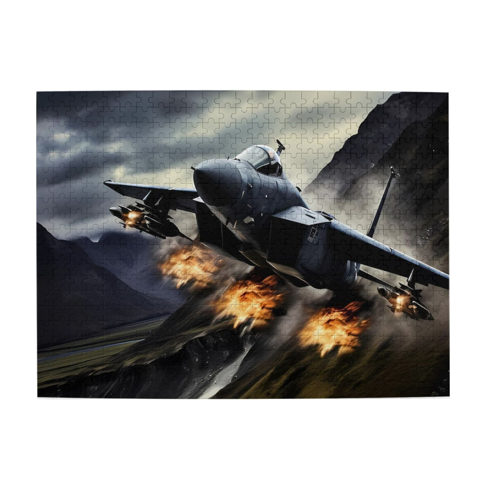 500 Piece Fighter Jet Jigsaw Puzzle For Adults – Dynamic Military ...