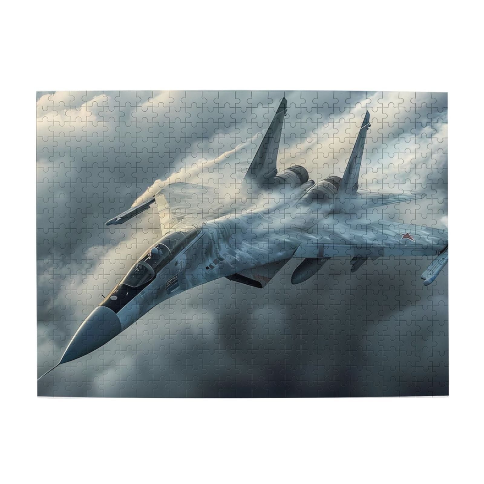 500 Piece Fighter Jet Jigsaw Puzzle For Adults – Dynamic Military ...