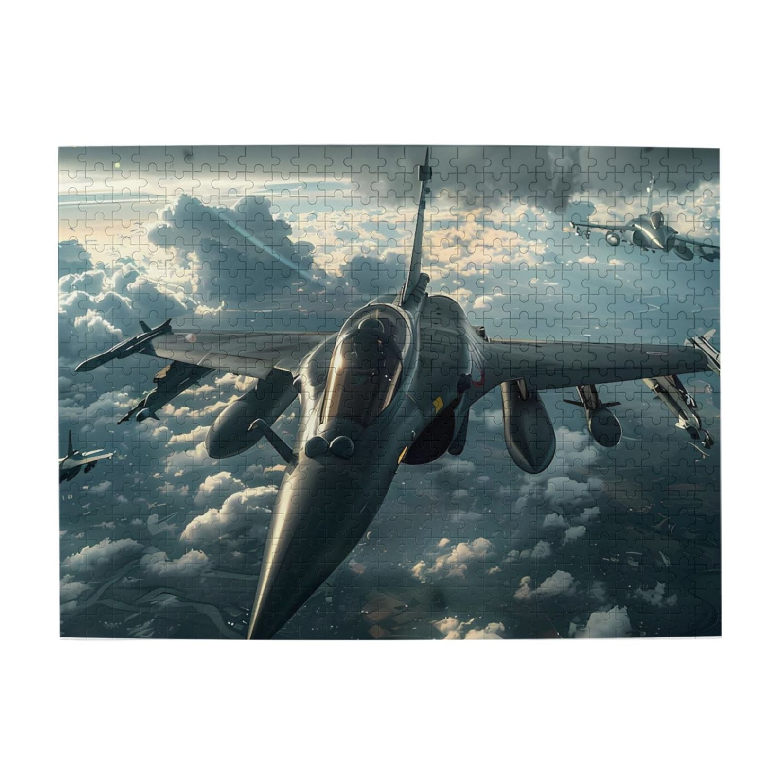 500 Piece Fighter Jet Jigsaw Puzzle For Adults – Dynamic Military ...