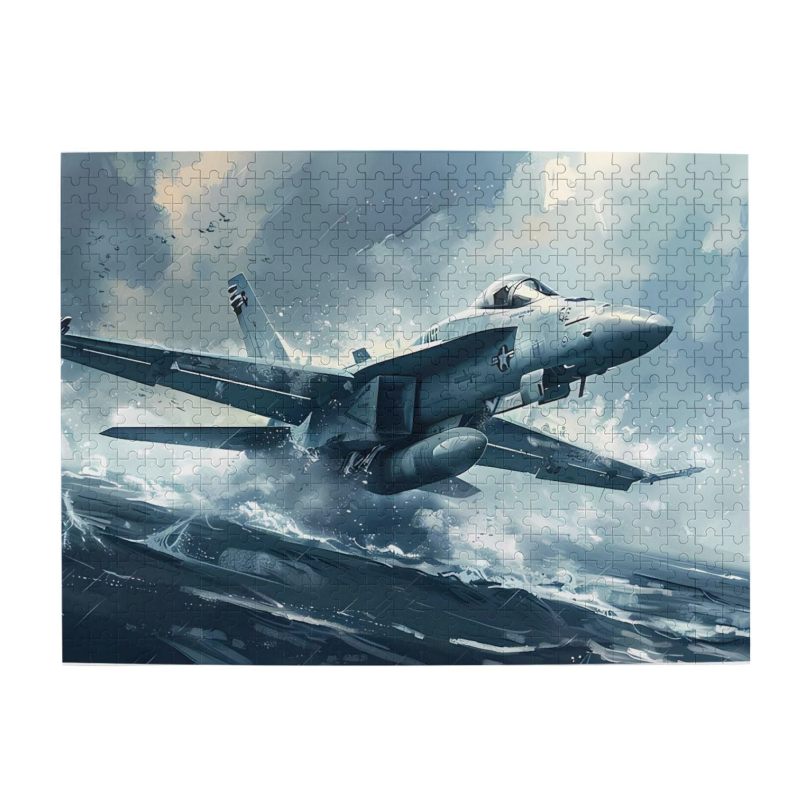 500 Piece Fighter Jet Jigsaw Puzzle For Adults – Powerful Naval ...