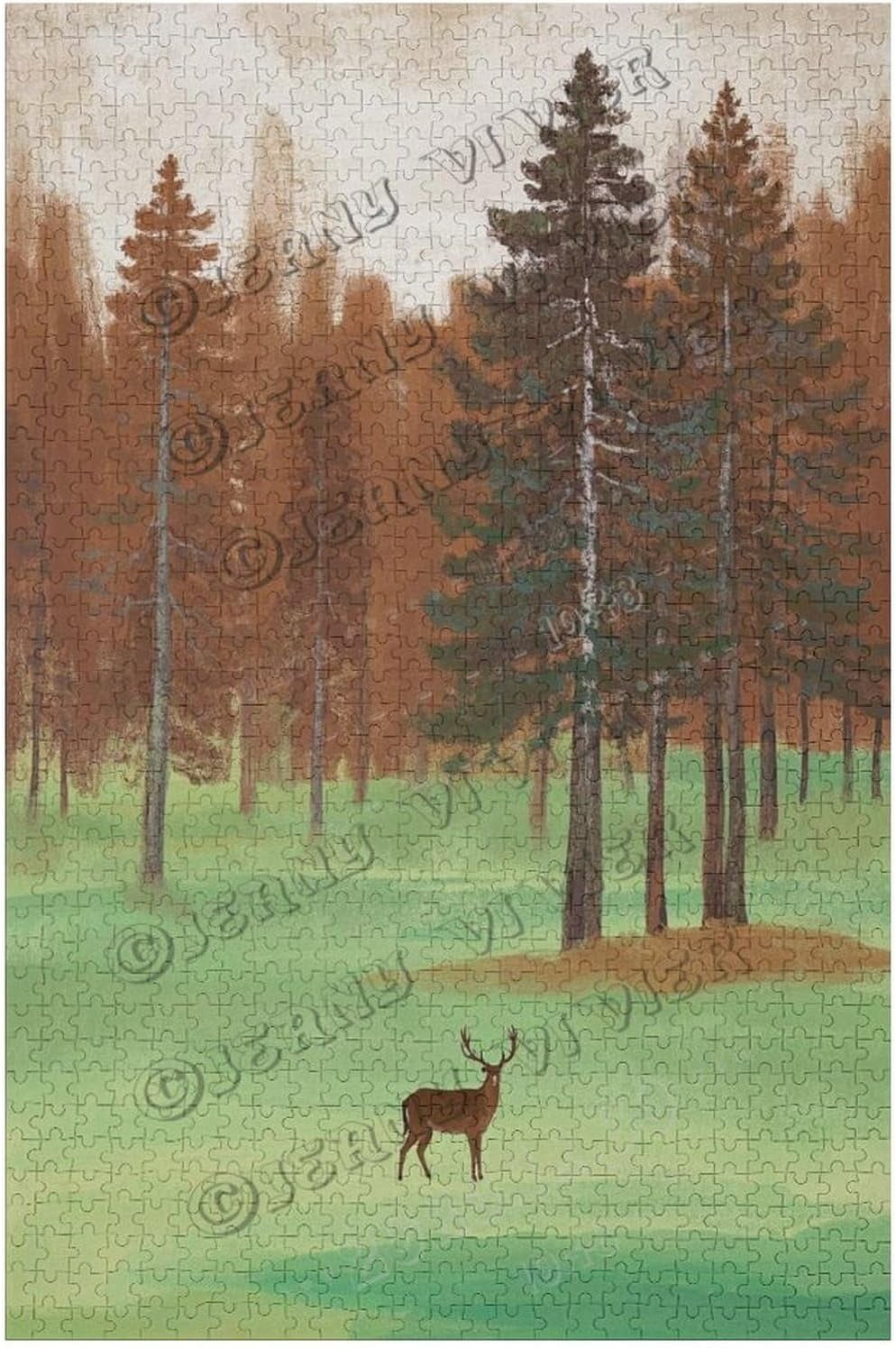 500 Piece Forest Deer Jigsaw Puzzle for Adults, Therapeutic Wildlife ...