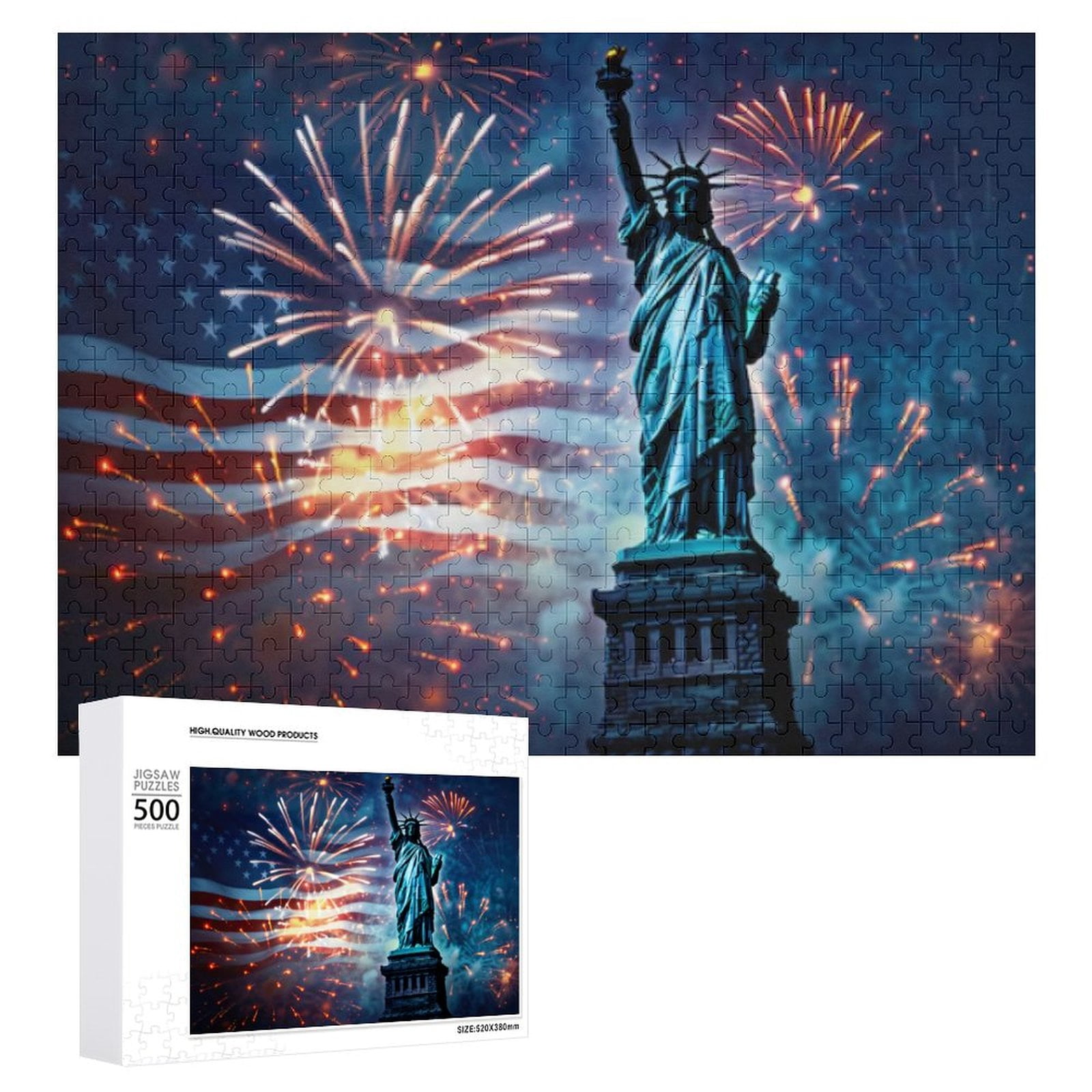 500-Piece Independence Day Jigsaw Puzzle - Great for Family Game Night ...