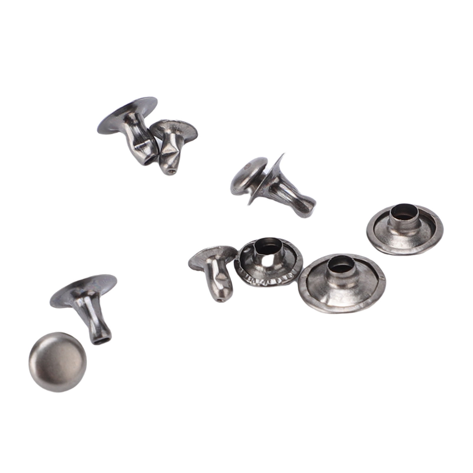 500-Piece Iron Leather Rivet Assortment Kit with 6mm-10mm Caps and ...
