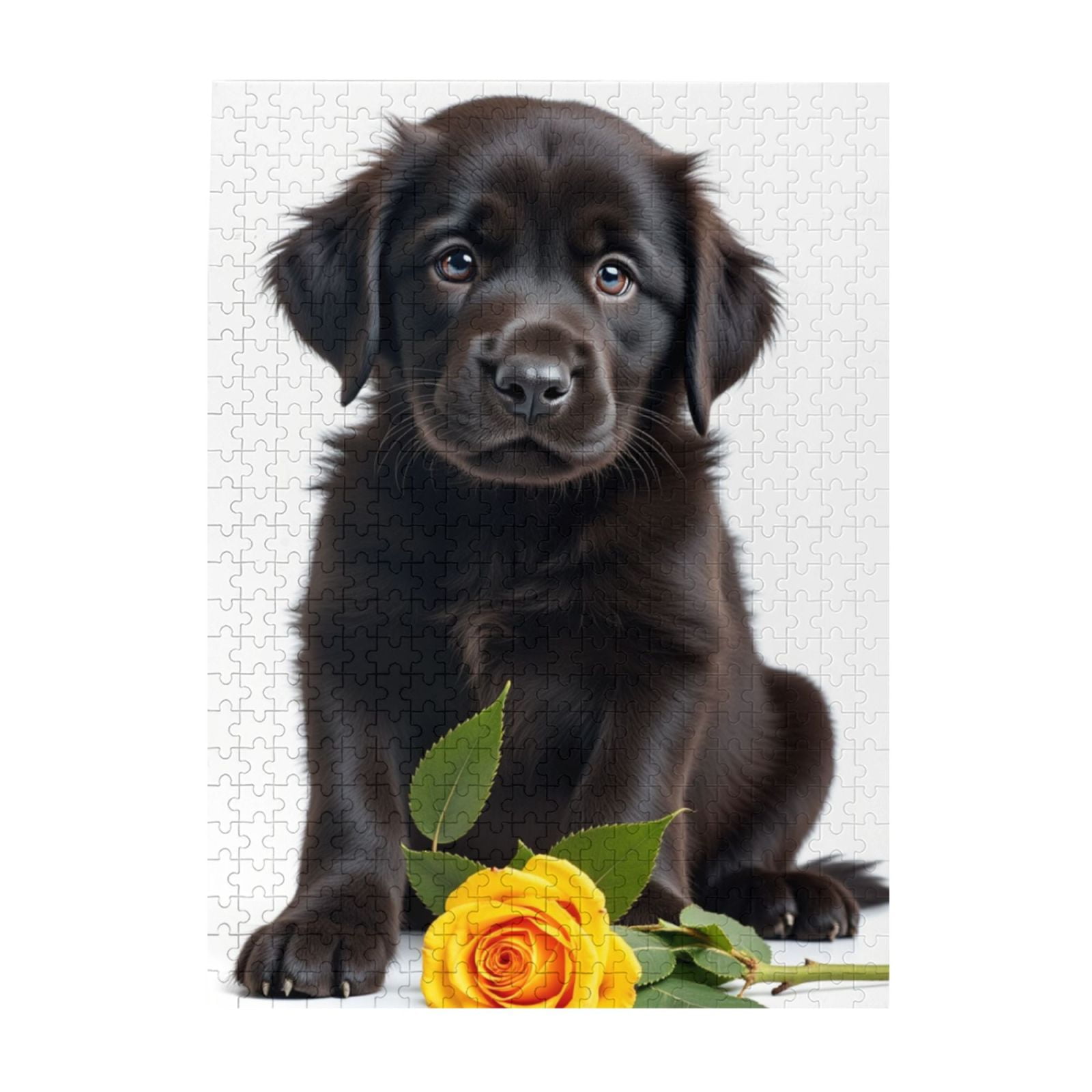 500 Piece Jigsaw Puzzle For Adults Adorable Black Labrador Puppy With ...