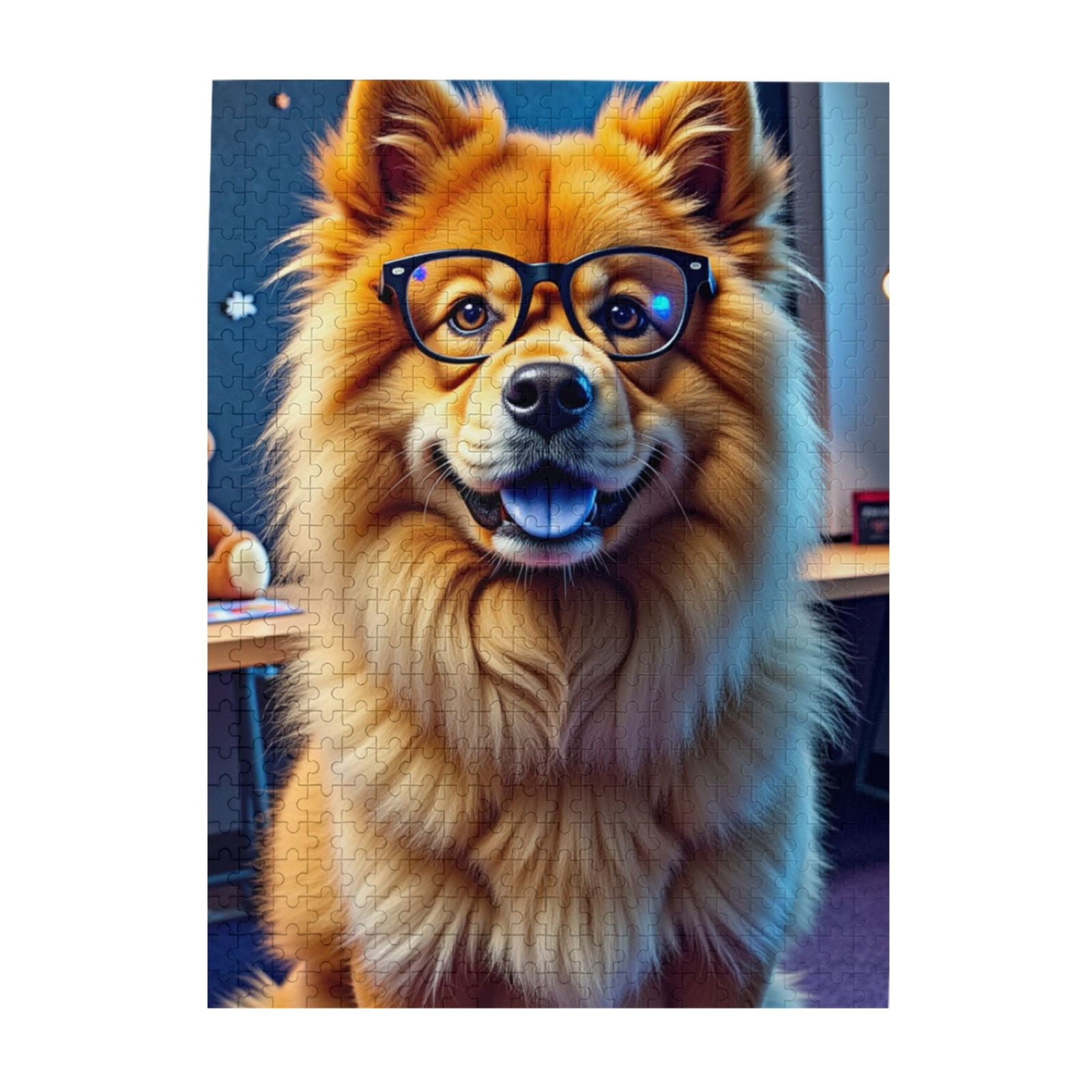 500 Piece Jigsaw Puzzle For Adults Adorable Dog With Glasses ...
