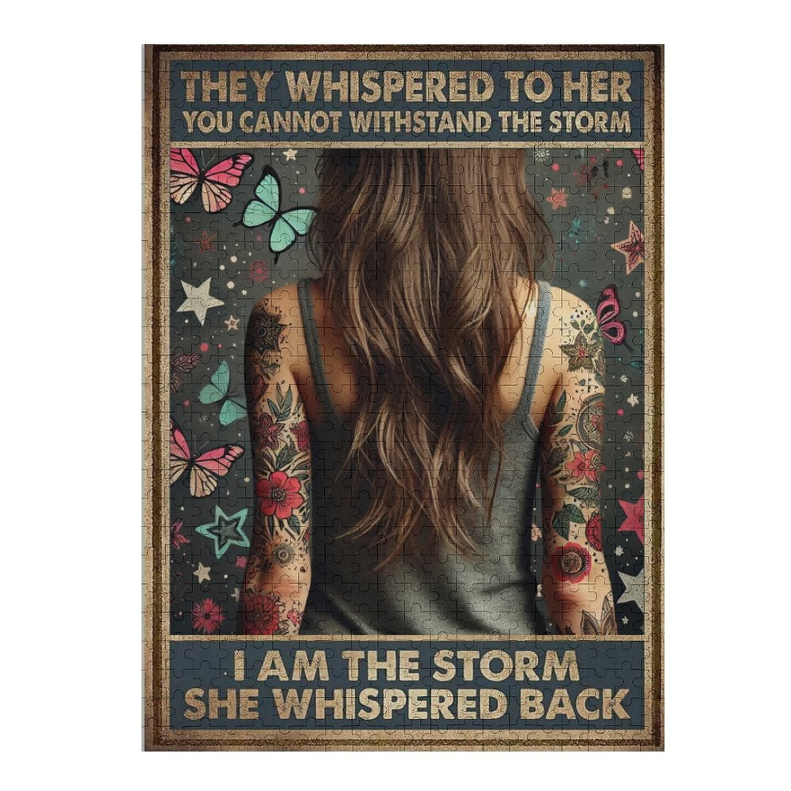 500 Piece Jigsaw Puzzle For Adults And Families Butterfly Girl I Am The ...