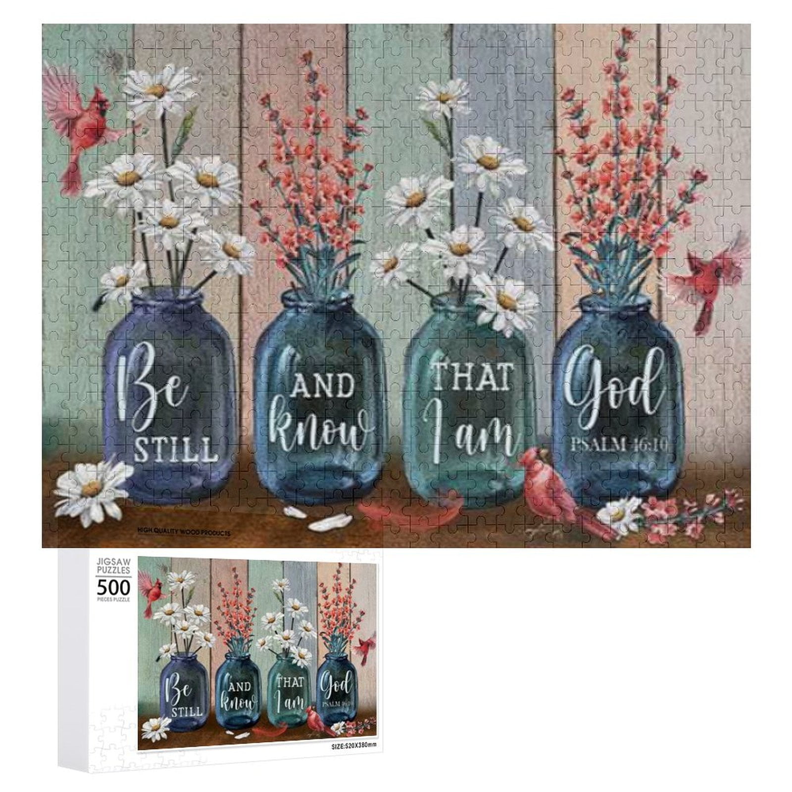 500 Piece Jigsaw Puzzle for Adults and Families - Cardinal Bird Decor ...