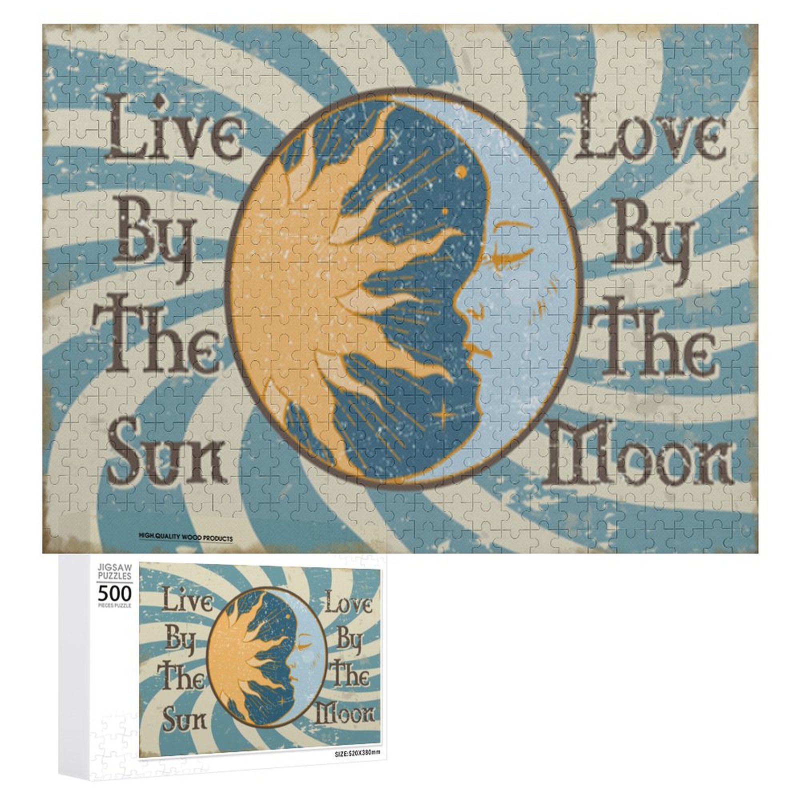 500 Piece Jigsaw Puzzle for Adults and Families - Live By The Sun Love ...