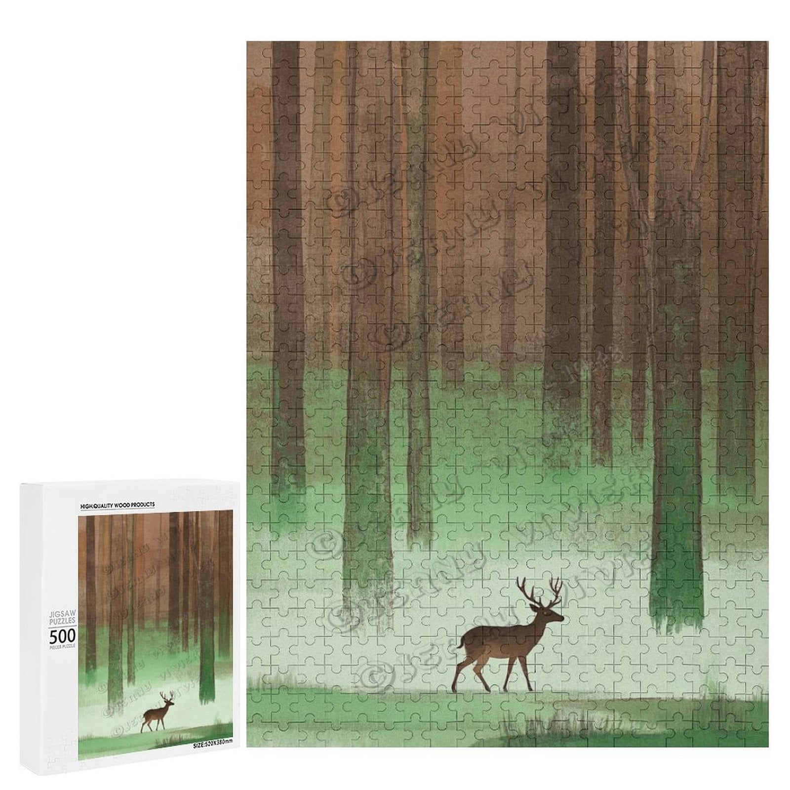 500 Piece Jigsaw Puzzle – Challenging Deer Puzzle for Adults ...