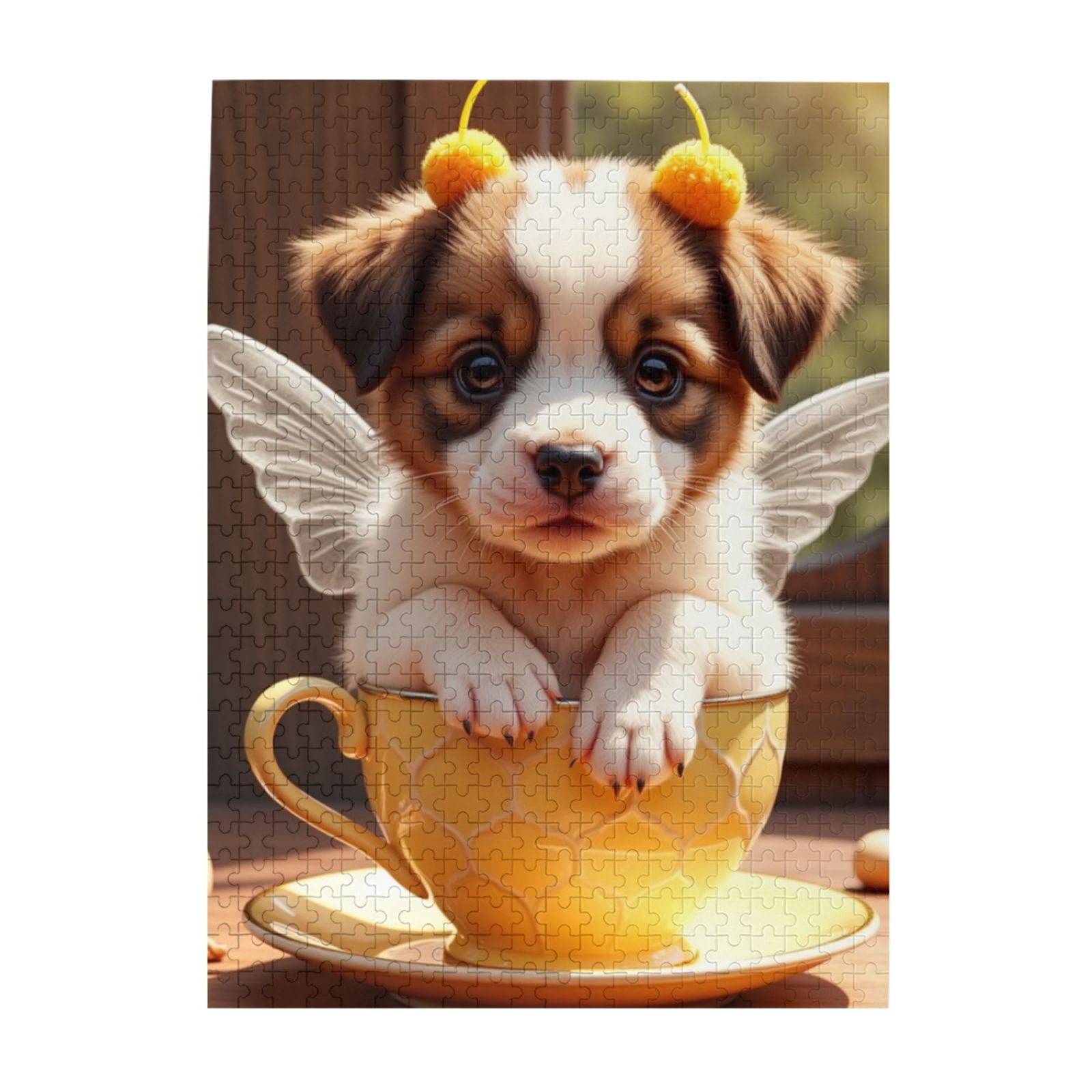 500 Piece Jigsaw Puzzle For Adults – Adorable Puppy In Teacup ...