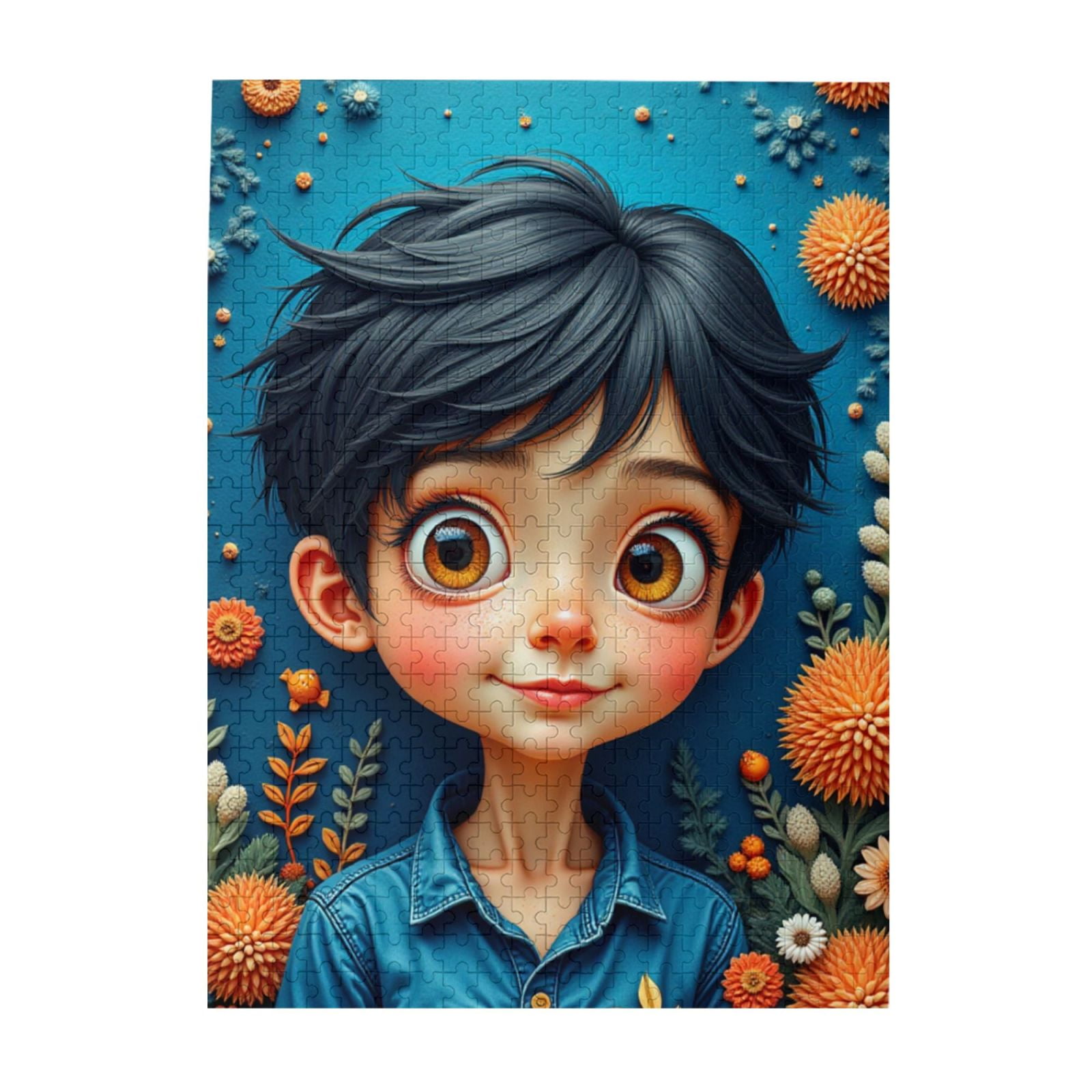 500 Piece Jigsaw Puzzle For Adults Boy With Flowers Challenging And Fun ...