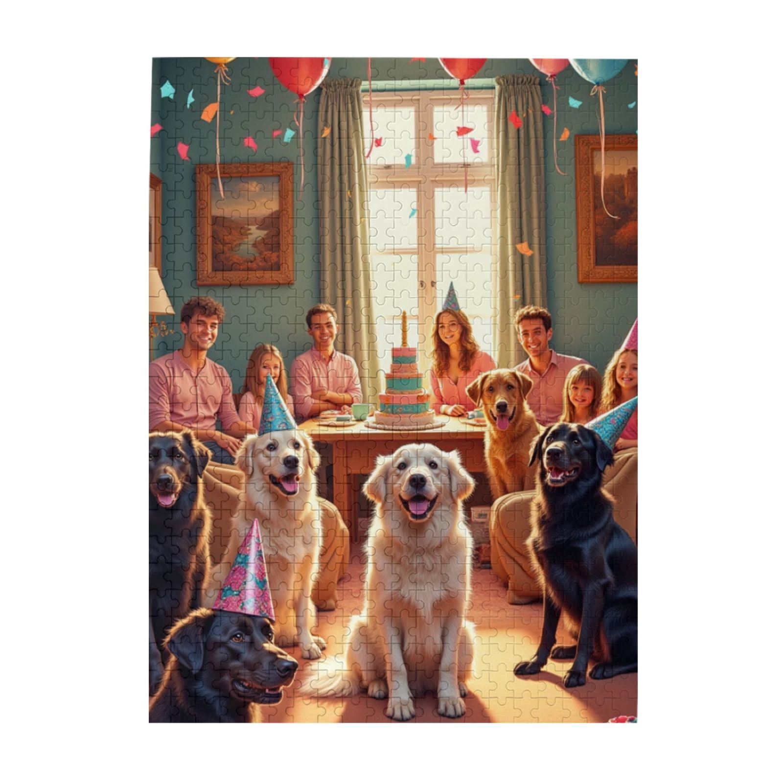 500 Piece Jigsaw Puzzle For Adults Family Birthday Party With Dogs ...