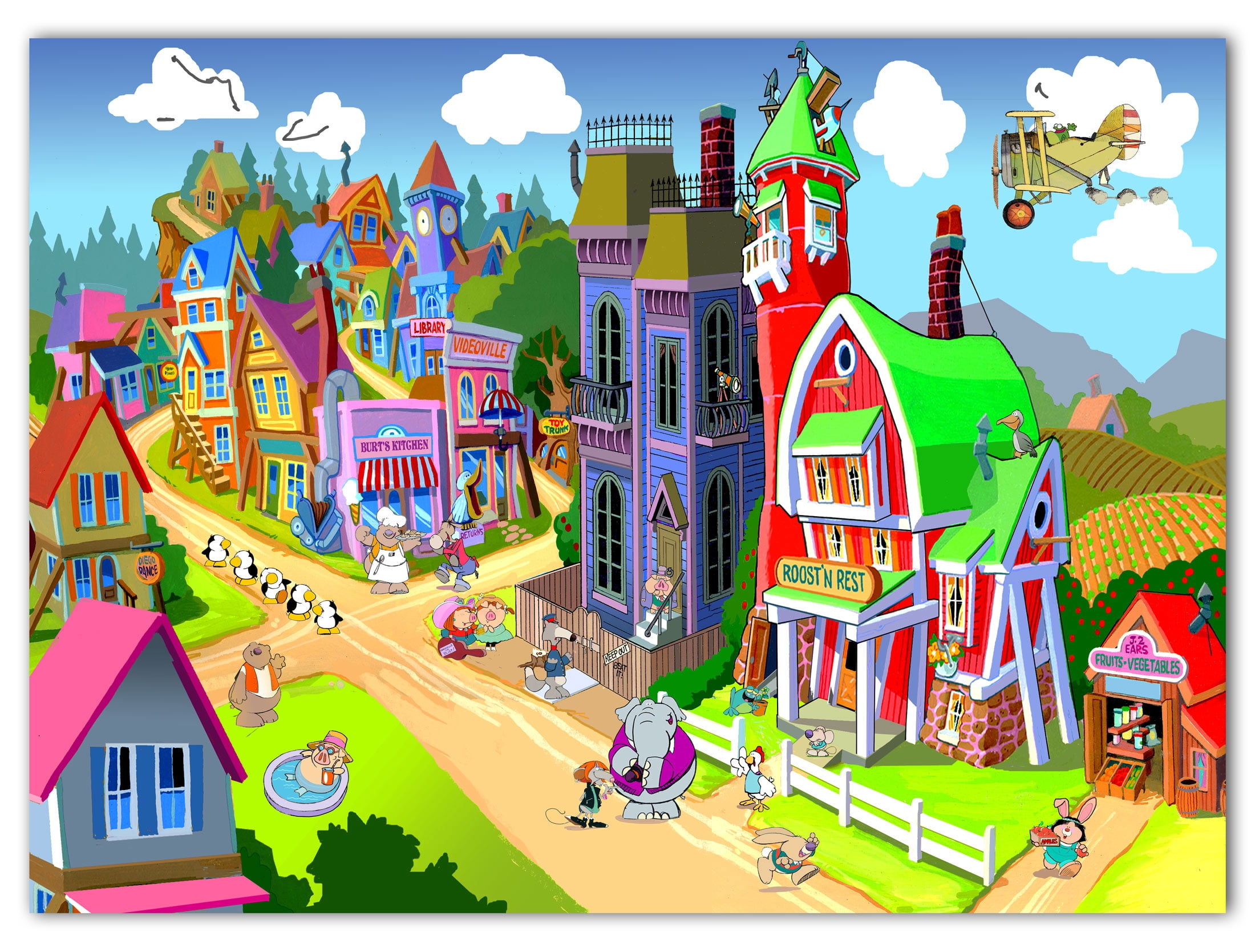 500 Piece Jigsaw Puzzle - Fun Puzzle for Kids - Colorful Critterville ...