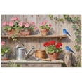 500 Piece Jigsaw Puzzle, Garden Nostalgic Vintage Flower Landscape ...