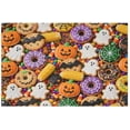 500 Piece Jigsaw Puzzle, Halloween Candy Donut Pumpkin Ghost Scene ...