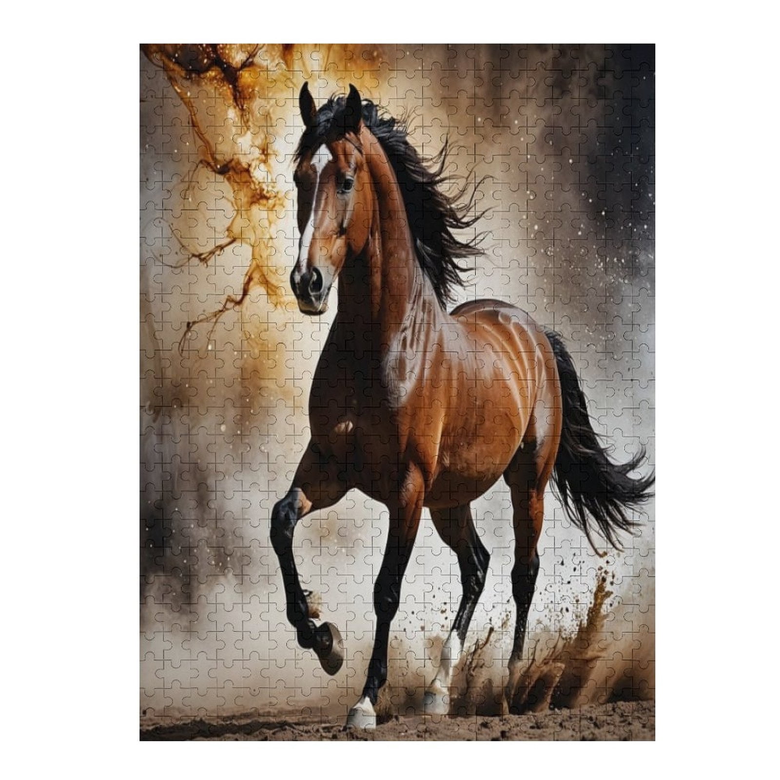 500 Piece Jigsaw Puzzle Horse For Beginners Learning Puzzle Puzzle Boys ...