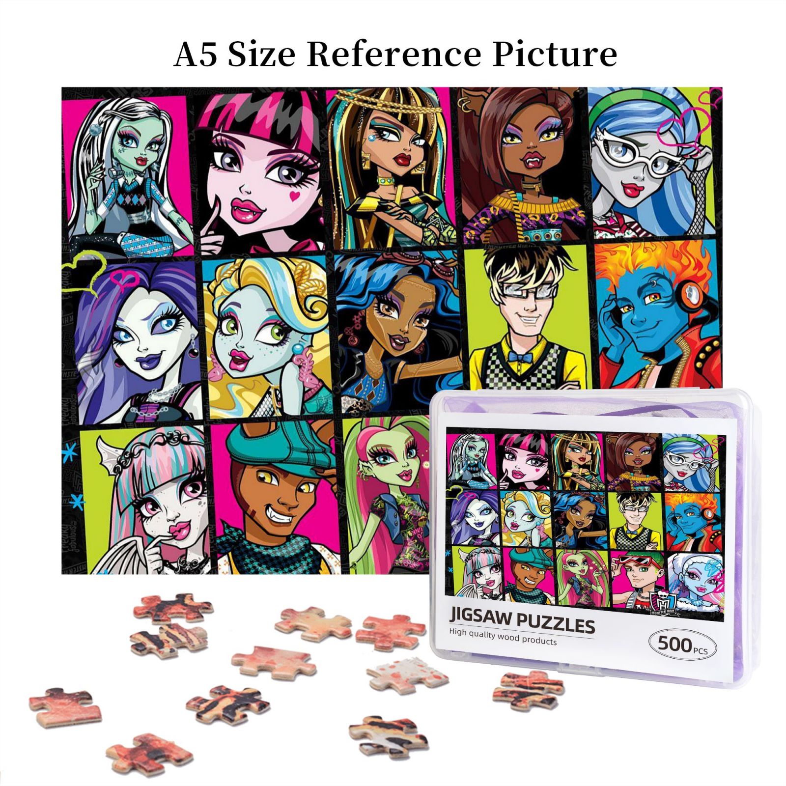 500 Piece Jigsaw Puzzle Mon-ster High Puzzle For Boys Girls Puzzle ...