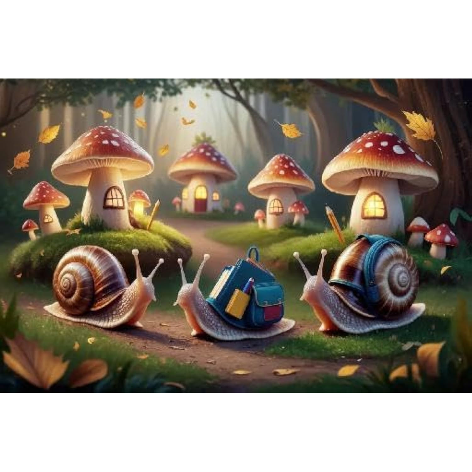 500 Piece Jigsaw Puzzle Snails and Mushroom Back to School Educational ...