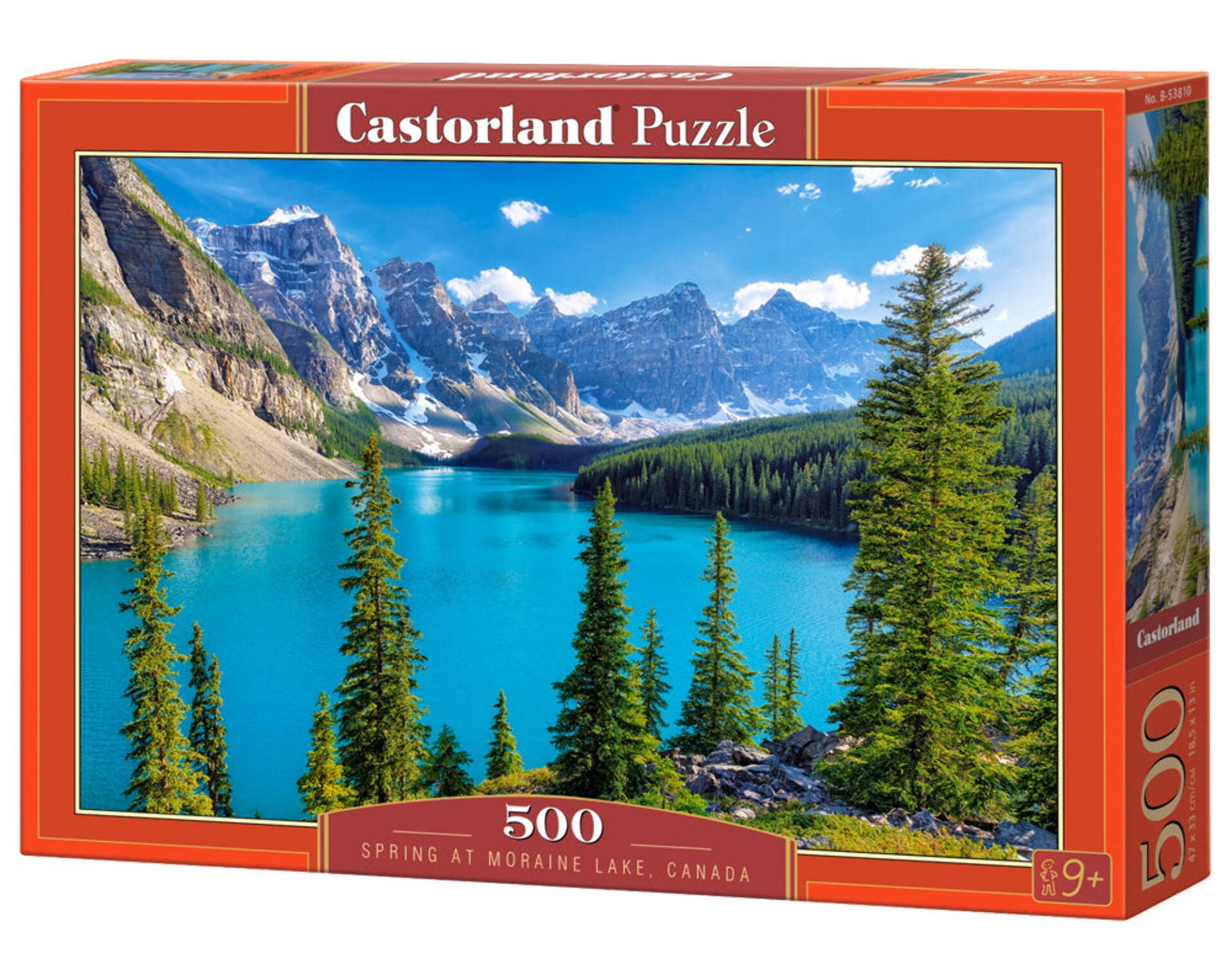 500 Piece Jigsaw Puzzle, Spring at Moraine Lake, Canada, Mountain view ...
