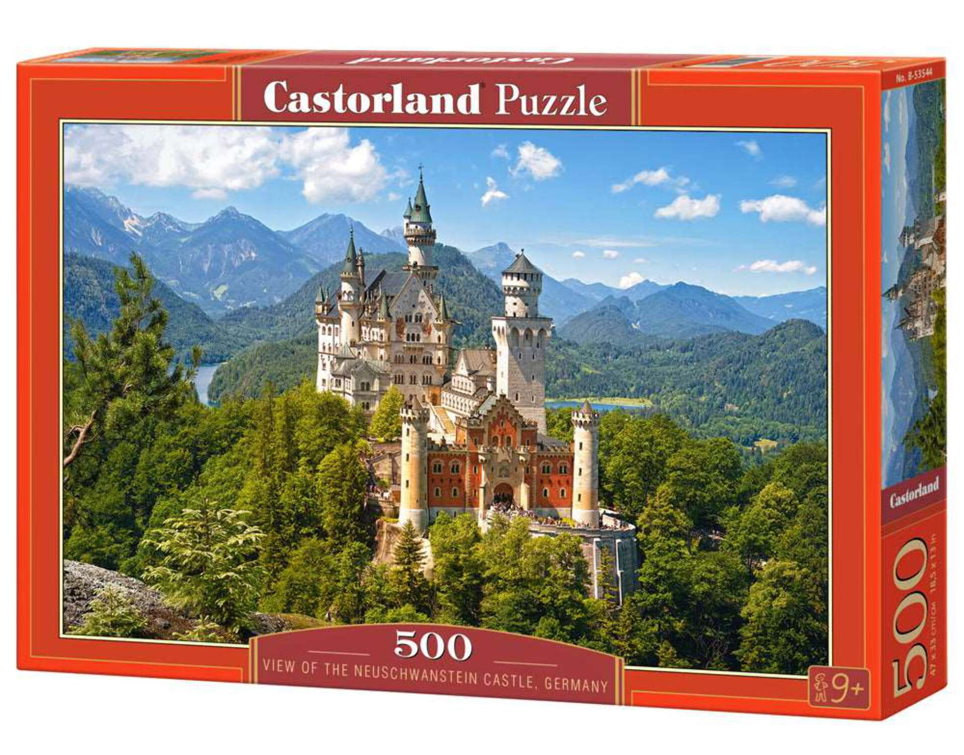 500 Piece Jigsaw Puzzle, View of the Neuschwanstein Castle, Bavarian ...