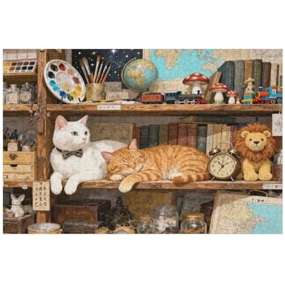500 Piece Jigsaw Puzzle for Adults, Exquisite Cat Theme Artwork, 20 ...