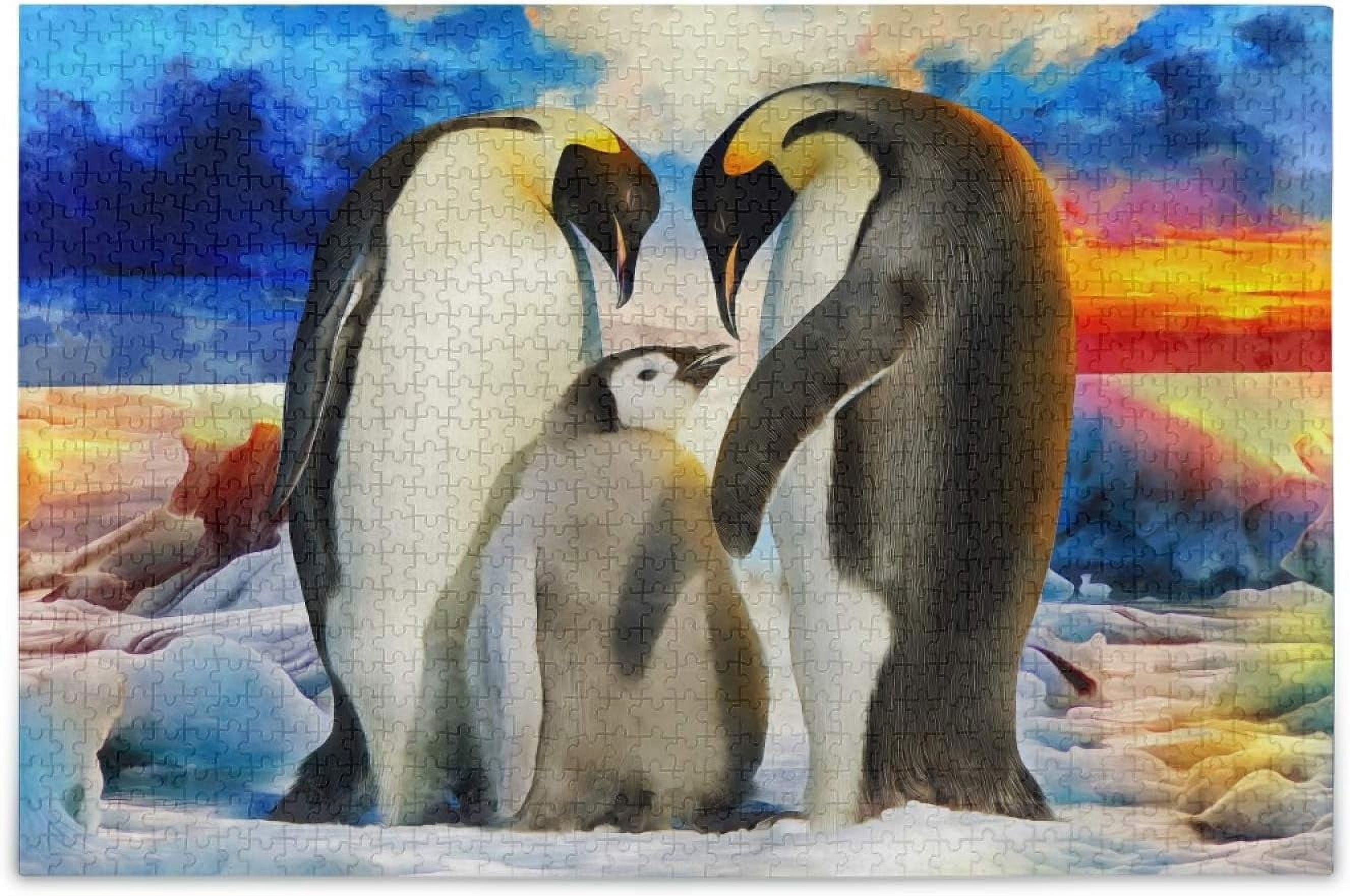 500 Piece Jigsaw Puzzle for Adults Kids, Cute Colorful Penguin Fun ...