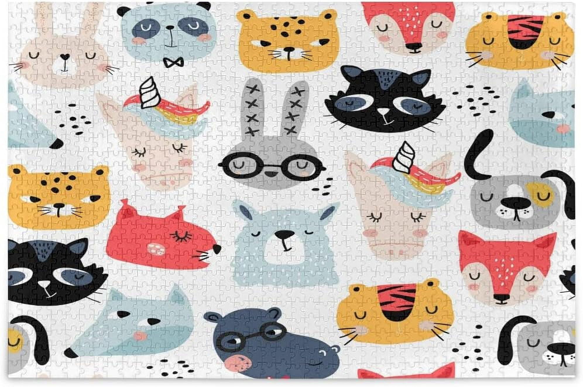 500 Piece Jigsaw Puzzle for Adults Kids, Funny Animals Fun Puzzles for ...