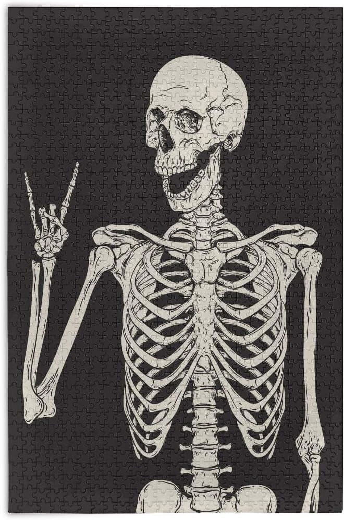 500 Piece Jigsaw Puzzle for Adults Kids, Human Skeleton Puzzles for ...