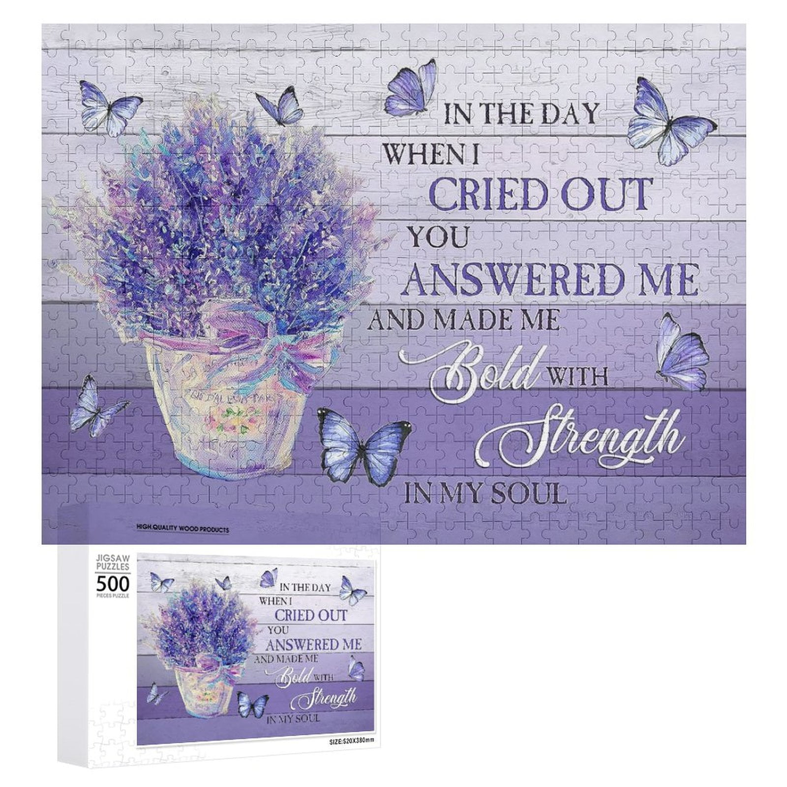 500 Piece Jigsaw Puzzle for Adults and Families - Purple Lavender ...