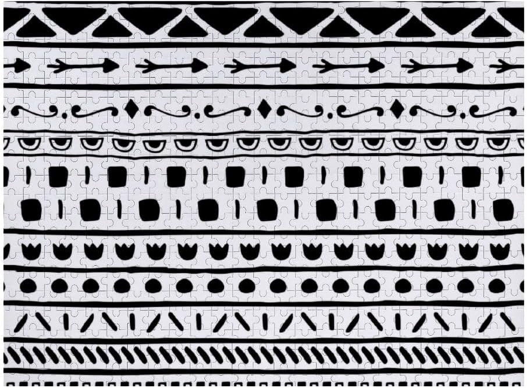 500 Piece Jigsaw Puzzle for Kids Adults - Tribal Pattern Abstract ...