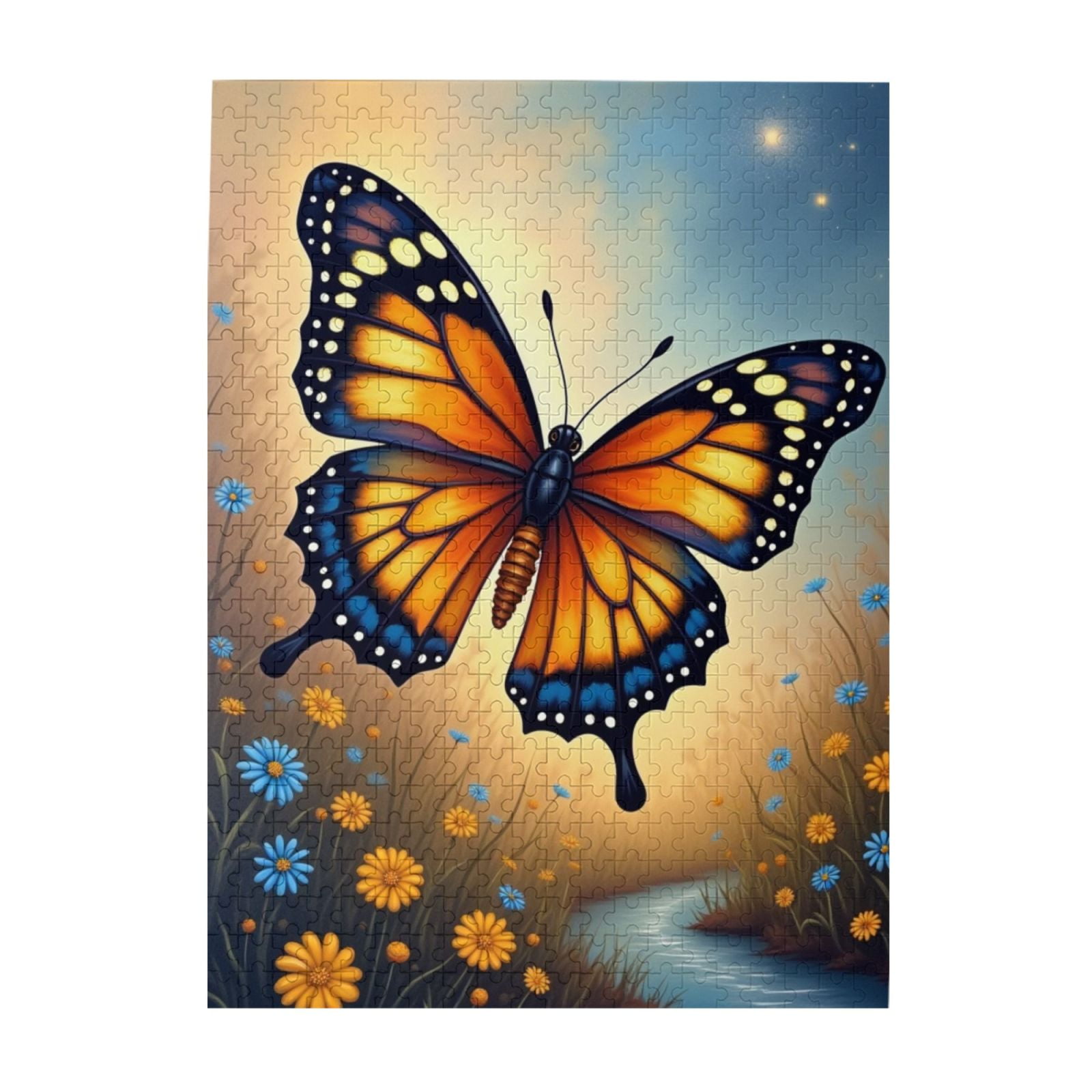 500 Piece Jigsaw Puzzles For Adults Monarch Butterfly Meadow A ...
