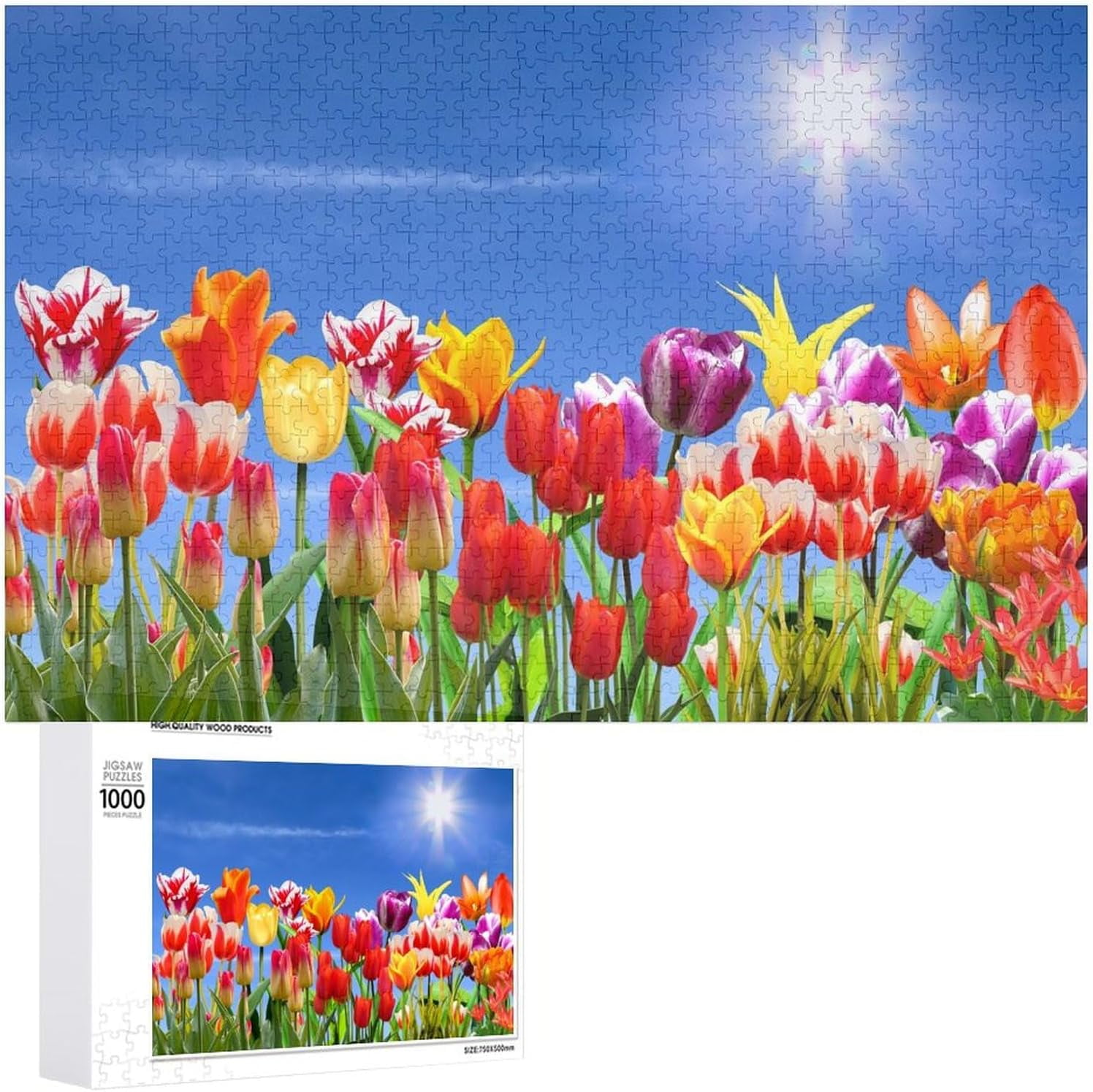 500 Piece Jigsaw Puzzles Tulips Flowers Flower Jigsaw Puzzles for ...