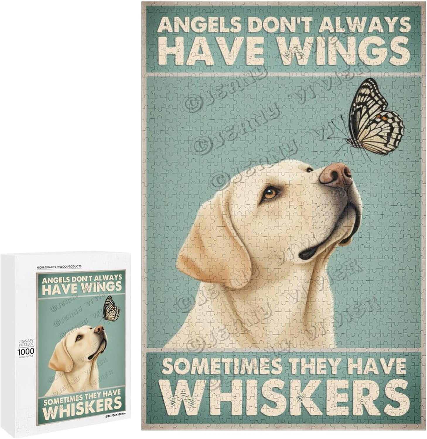 500 Piece Labrador Dog Jigsaw – Charming Artwork for Dog Lovers ...