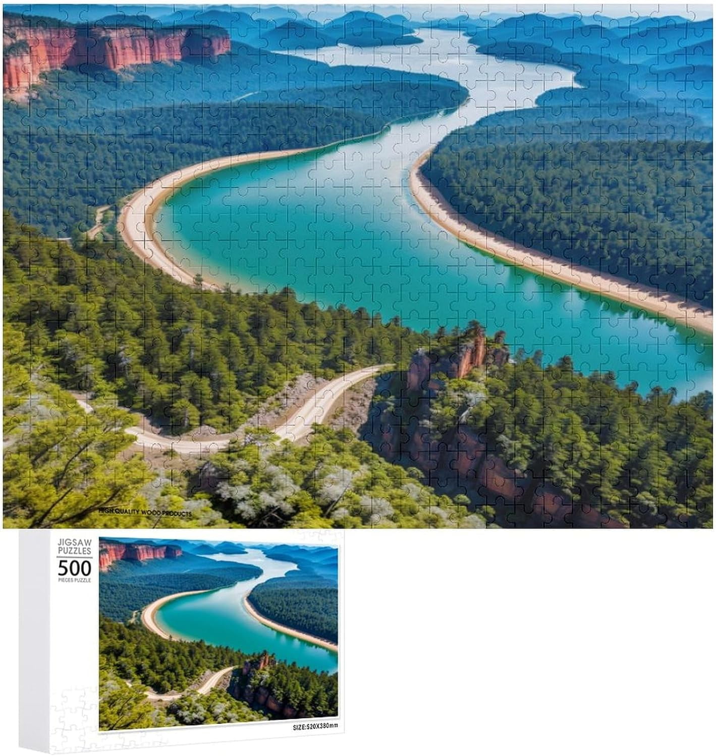 500 Piece Landscape Puzzle for Adults Teens, Jigsaw Puzzle (Mountains ...