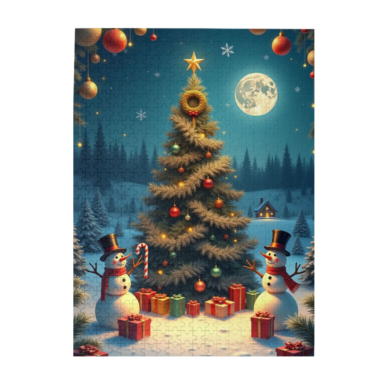 500 Piece Mas Snowman Jigsaw Puzzle For Adults Festive Winter ...