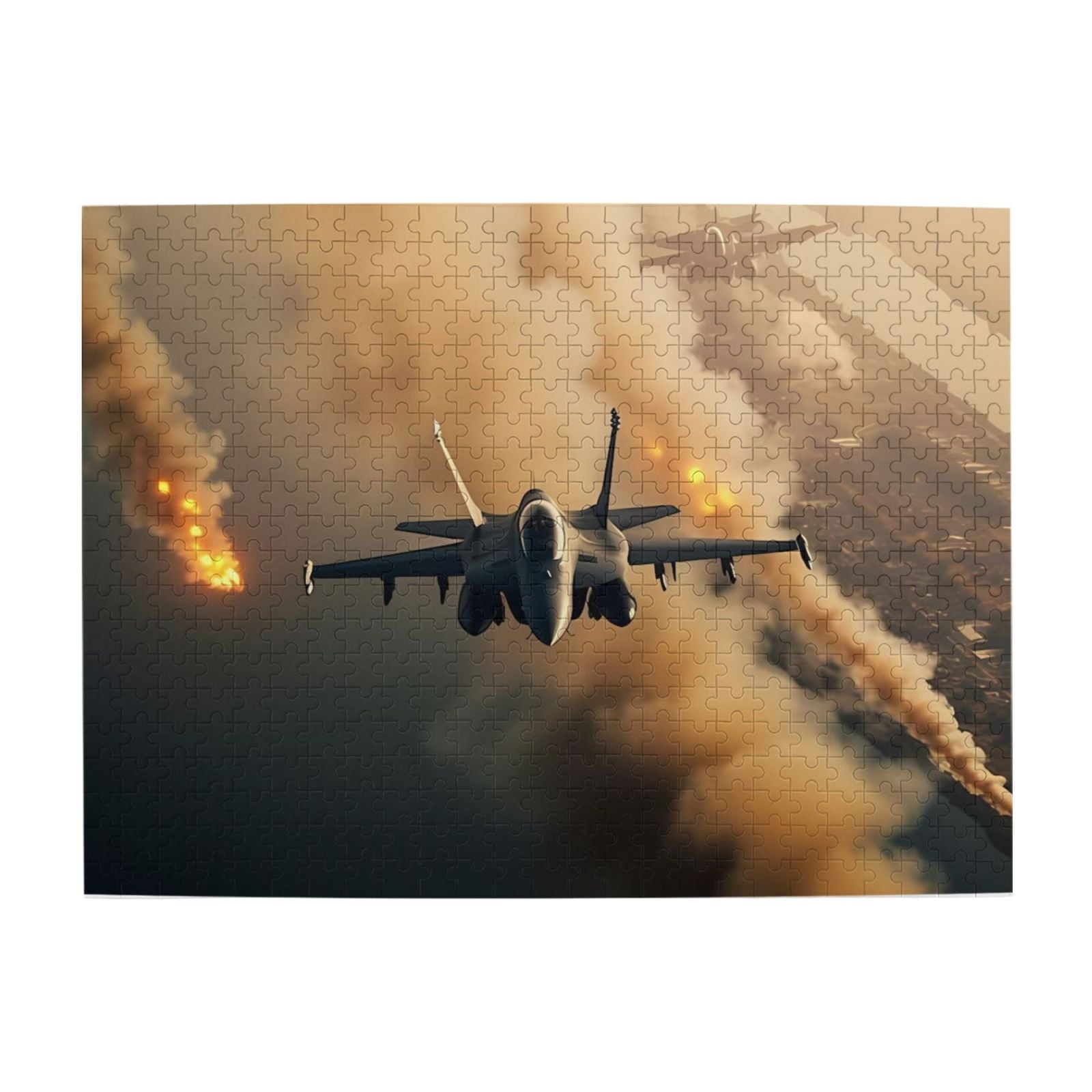 500 Piece Military Fighter Jet Jigsaw Puzzle For Adults Dynamic Air ...