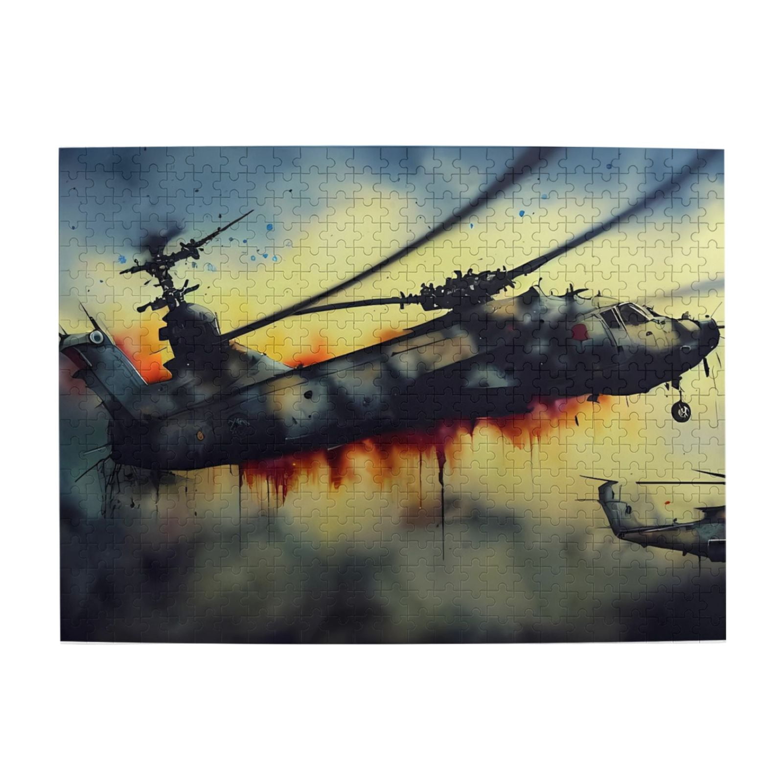 500 Piece Military Helicopters Jigsaw Puzzle For Adults – Vibrant ...