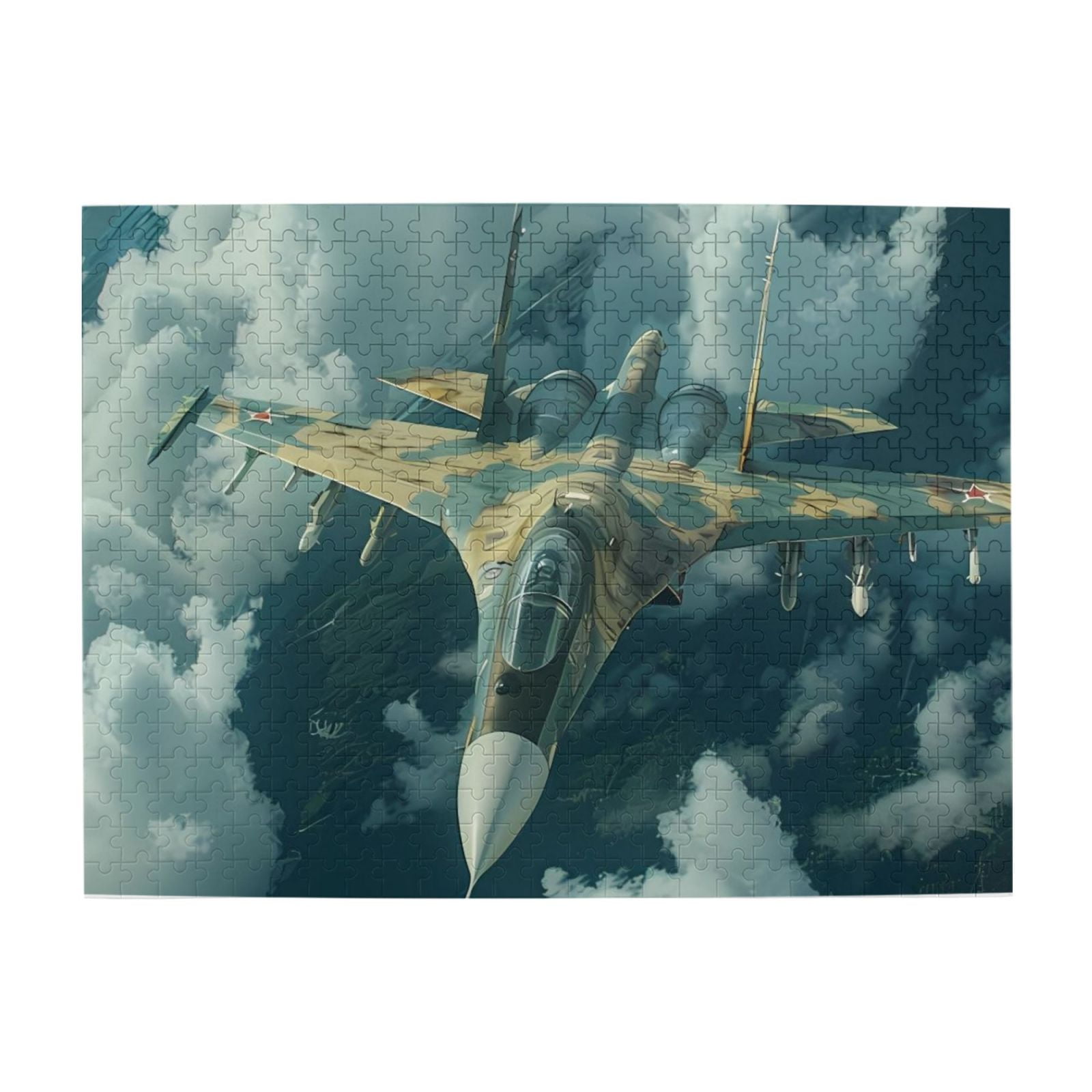 500 Piece Military Jet Jigsaw Puzzle For Adults – Dynamic Wooden ...