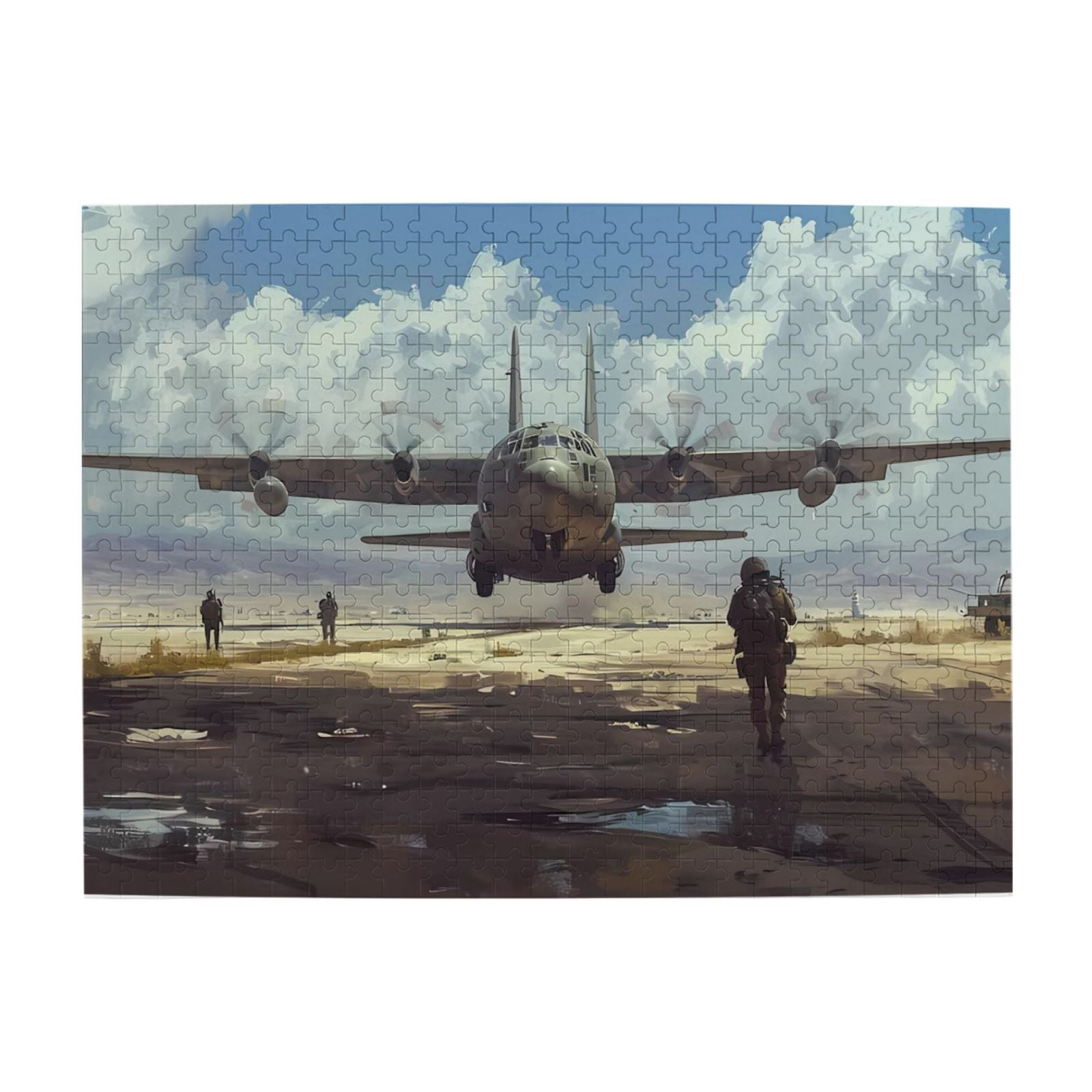 500 Piece Military Transport Plane Jigsaw Puzzle For Adults – Dynamic ...