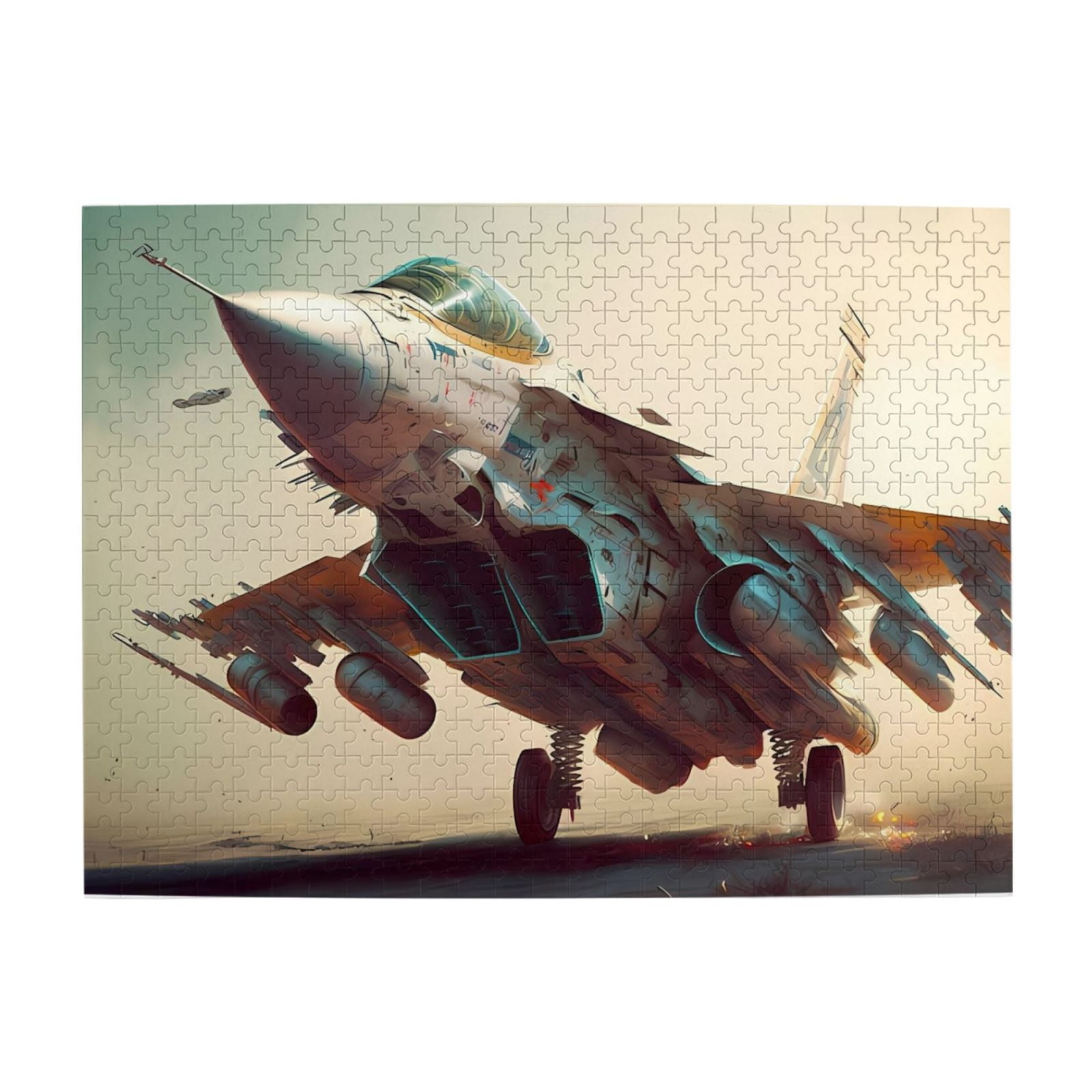 500 Piece Modern Fighter Jet Jigsaw Puzzle For Adults Challenging ...