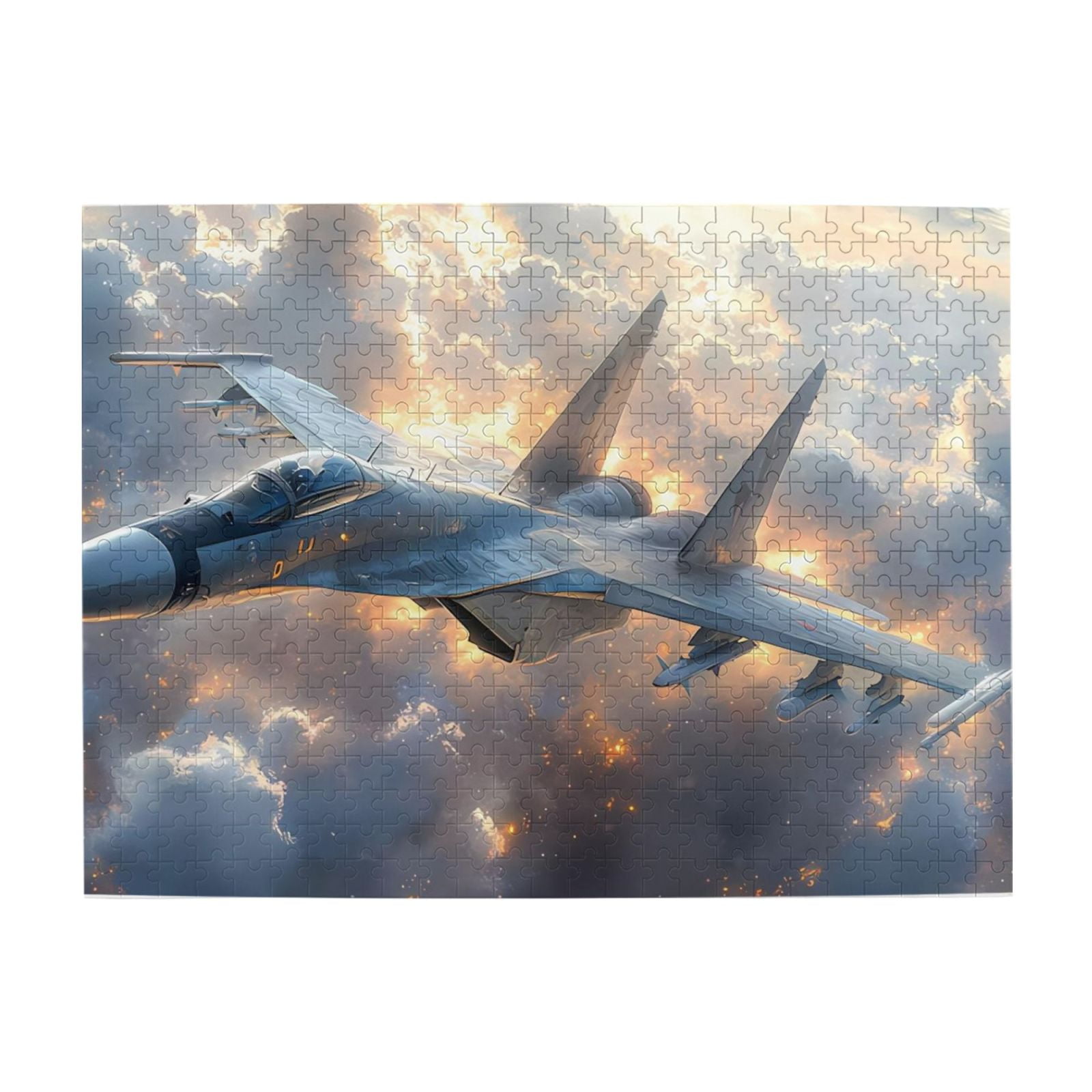 500 Piece Modern Fighter Jet Jigsaw Puzzle For Adults – Dynamic ...